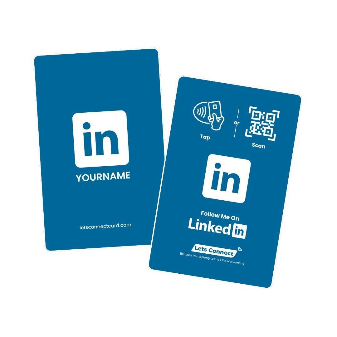 LinkedIn Business Card with NFC & QR Code (India)