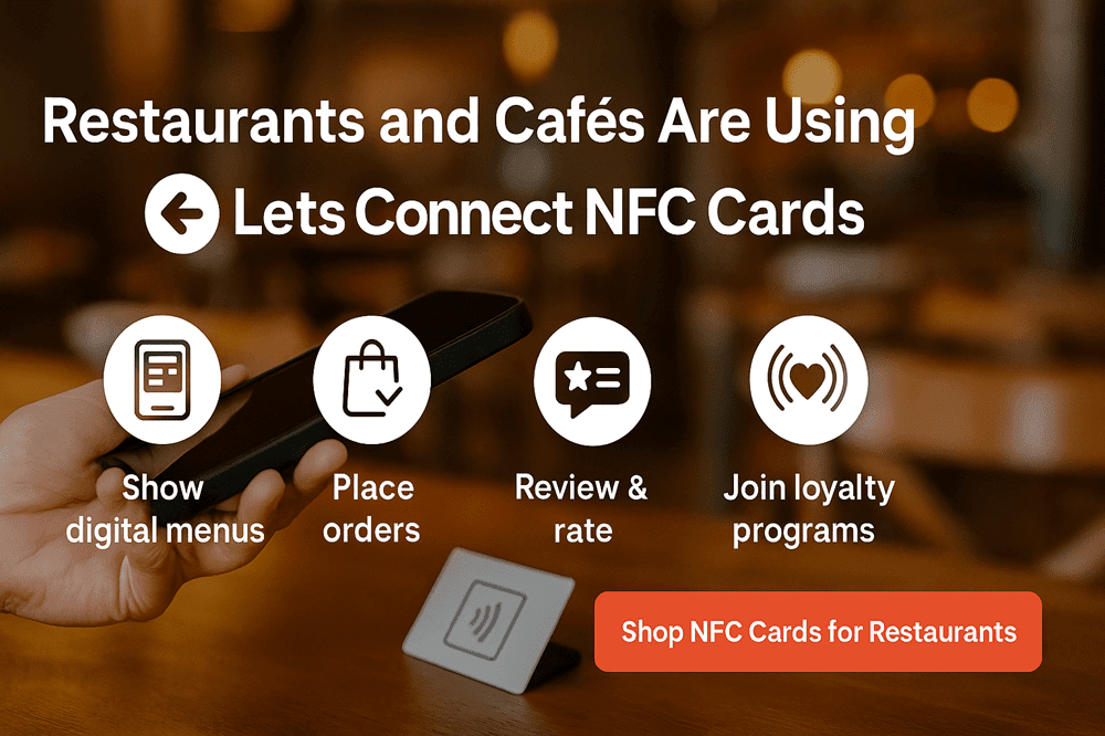 Restaurants & Cafés Are Using NFC Cards for Menus & Reviews